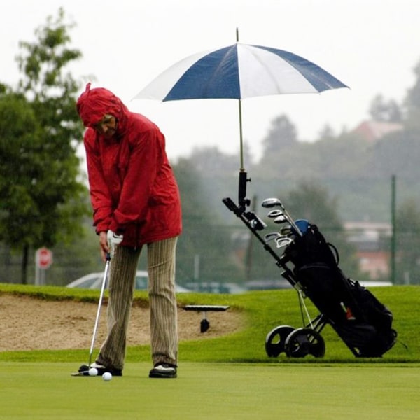 Playing Golf in the Wet Weather.